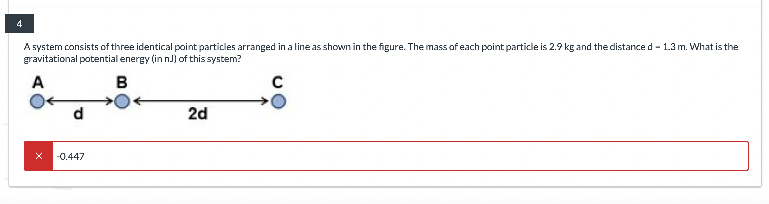 Solved A system consists of three identical point particles | Chegg.com