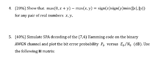 Solved [20%) Show that max(0, x + | Chegg.com