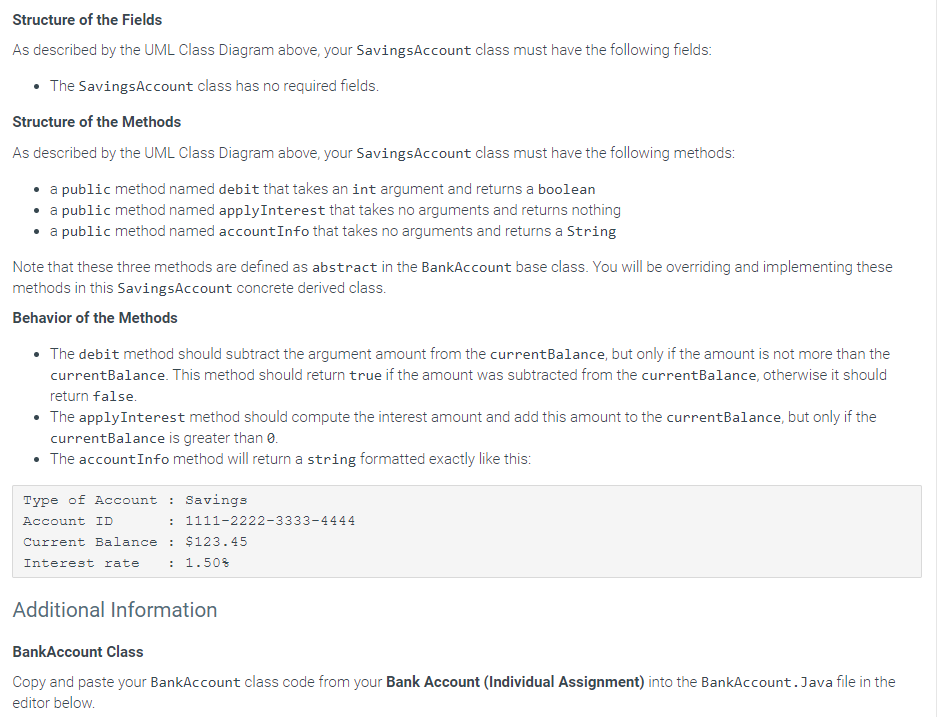 Solved Problem Description and Given Info You must write a | Chegg.com