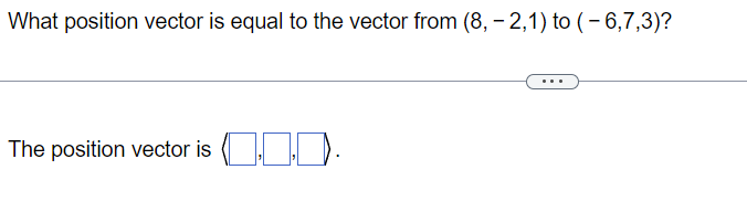 Solved What position vector is equal to the vector from | Chegg.com