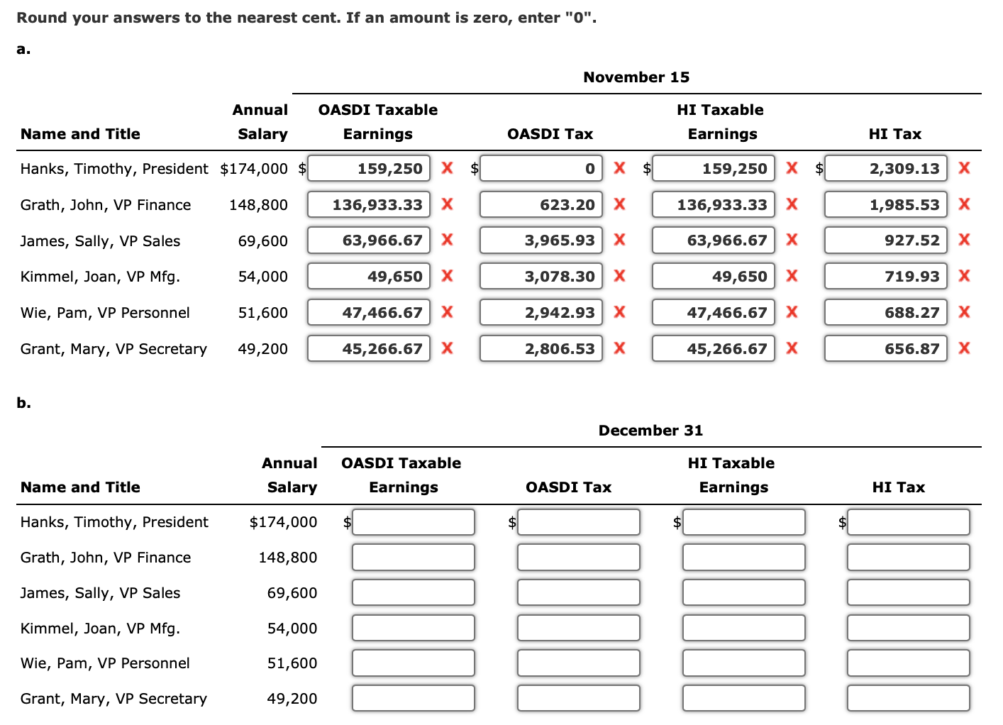 Solved Payroll accounting: In 20--, the annual salaries paid | Chegg.com