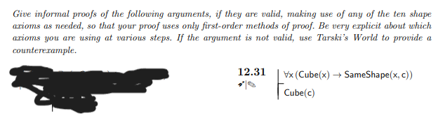 Solved Give informal proofs of ﻿the following arguments, if | Chegg.com