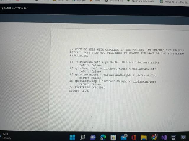 COMS-176: Introduction to NET Programming Proornmming | Chegg.com