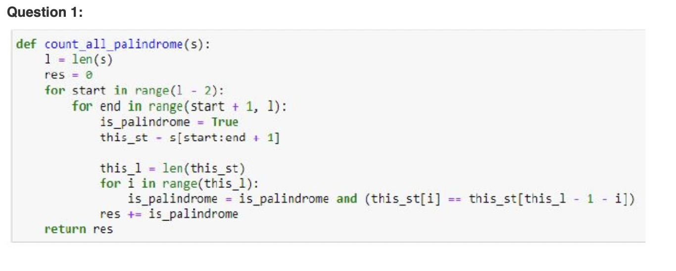 Solved Question 1: | Chegg.com