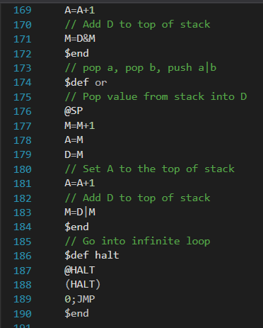 Translate provided code into Hack assembly language | Chegg.com