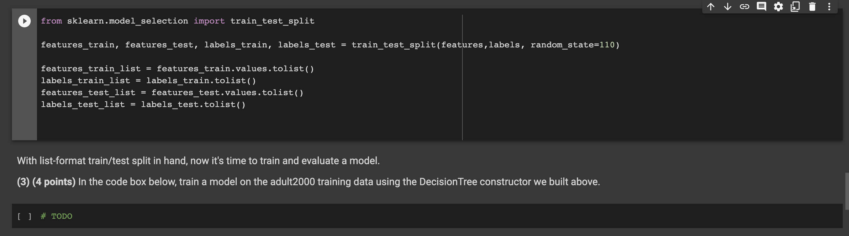 1 C e from sklearn.model_selection import | Chegg.com