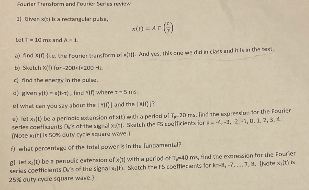 Solved Fourier Transform with Digital and analog | Chegg.com