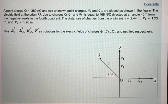 Solved A) What is the magnitude of the electric field due to | Chegg.com