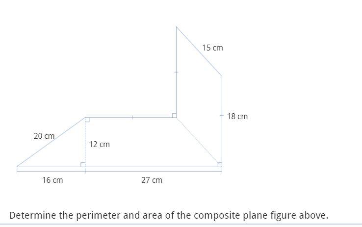 Solved 15 cm 18 cm 20 cm 12 cm 16 cm 27 cm Determine the | Chegg.com