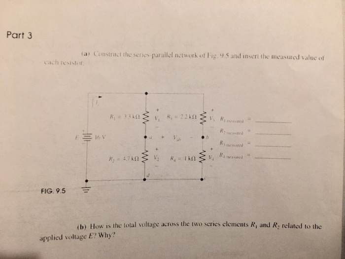 Solved R1= 3.3Kohm , R2=4.7kohm , R3=2.2kohm , R4=1kohm , | Chegg.com