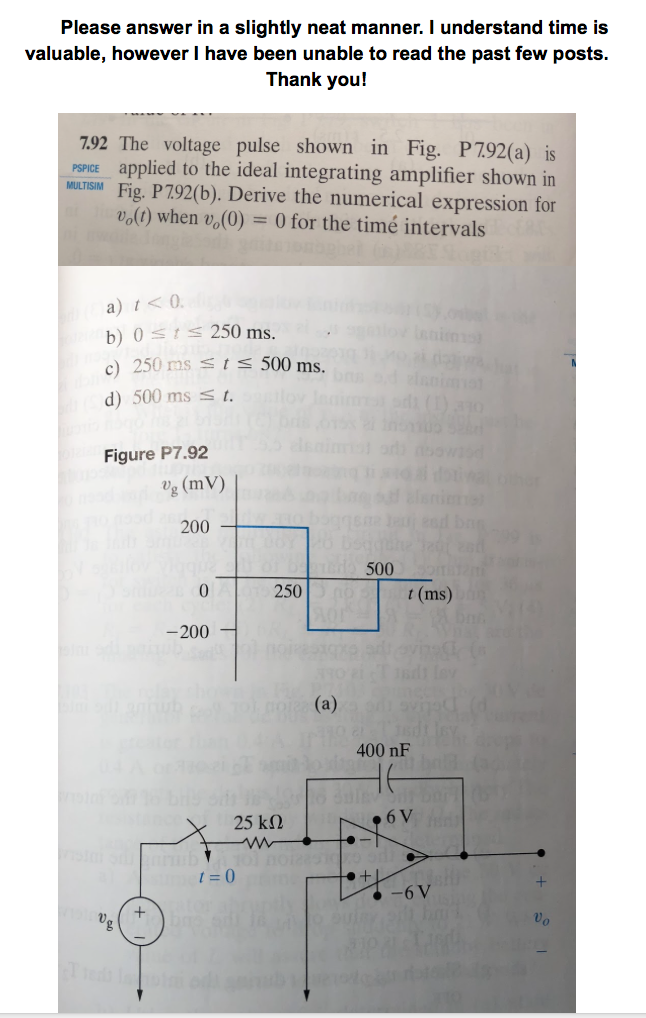 Solved Please answer in a slightly neat manner. I understand | Chegg.com