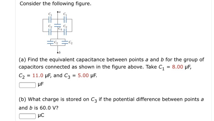Solved Four capacitors are connected as shown in the figure | Chegg.com