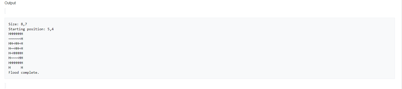 Solved Overview Flood! be flooded. File Format 〈water | Chegg.com