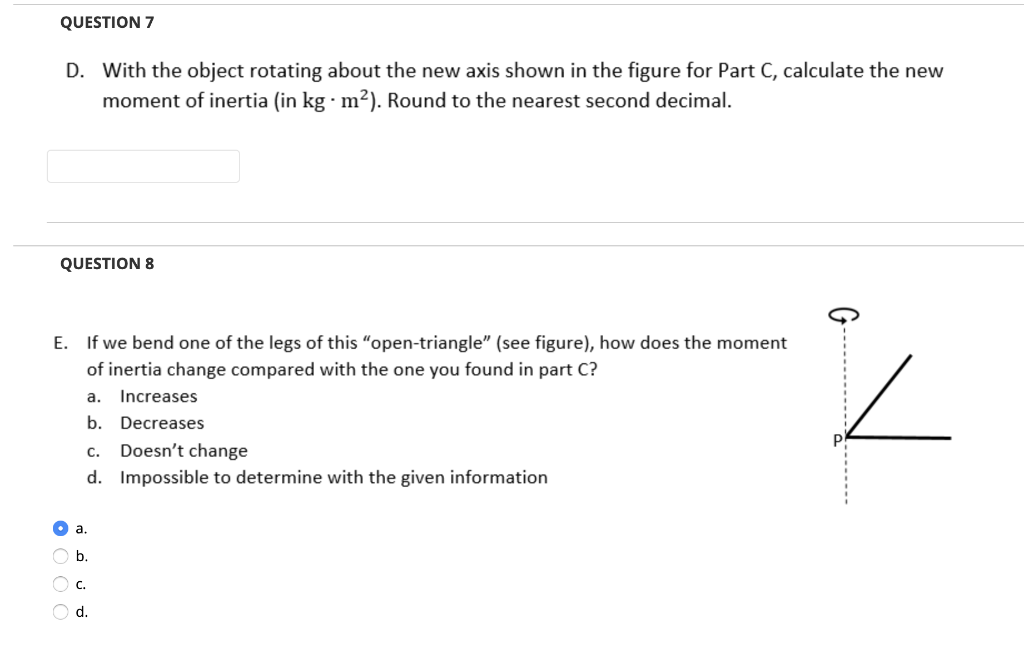 Solved QUESTION 4 Problem 3 (Other moments of inertia) For | Chegg.com