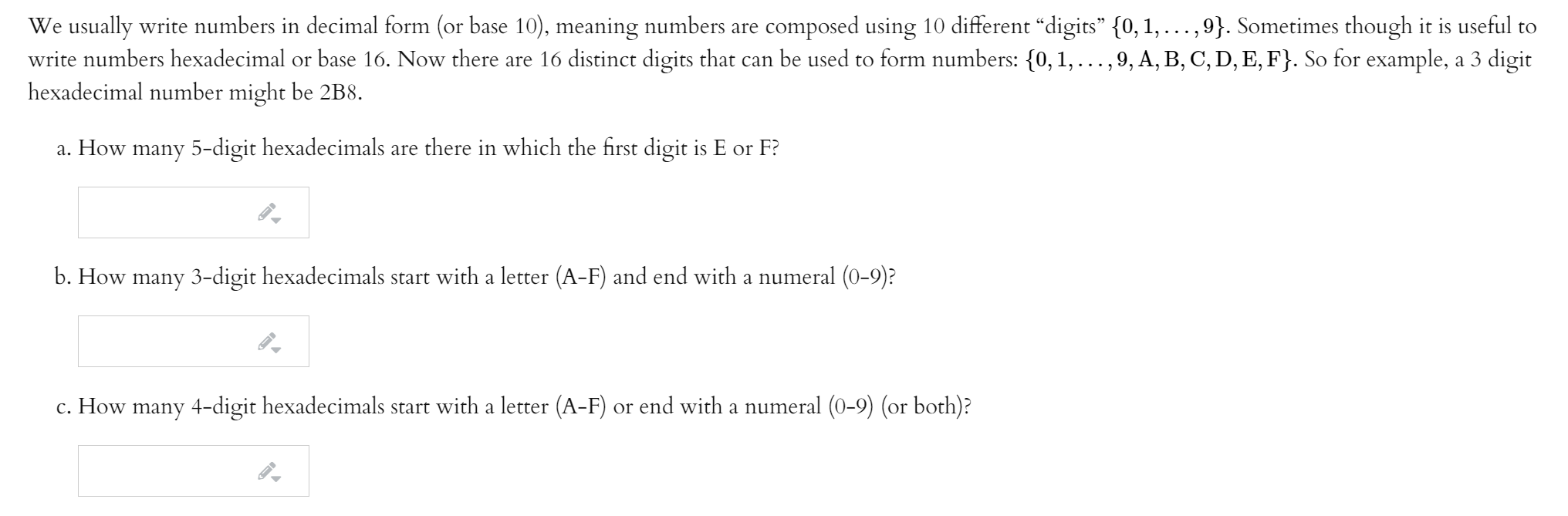 Solved We usually write numbers in decimal form (or base | Chegg.com