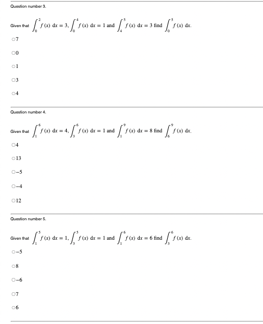Solved questions 3-5 ﻿please. | Chegg.com