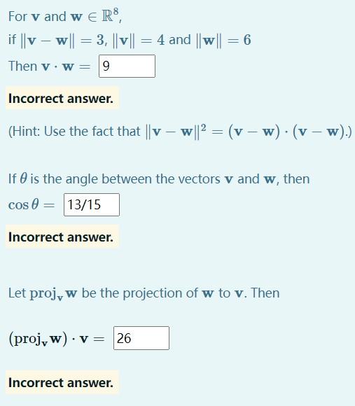 Solved Let u,v and w be the vectors in R3 given by | Chegg.com