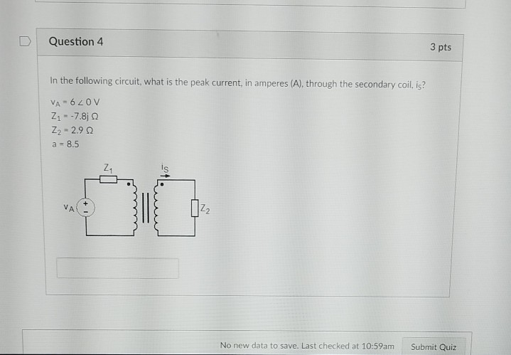 Solved Question 4 3 pts In the following circuit, what is | Chegg.com