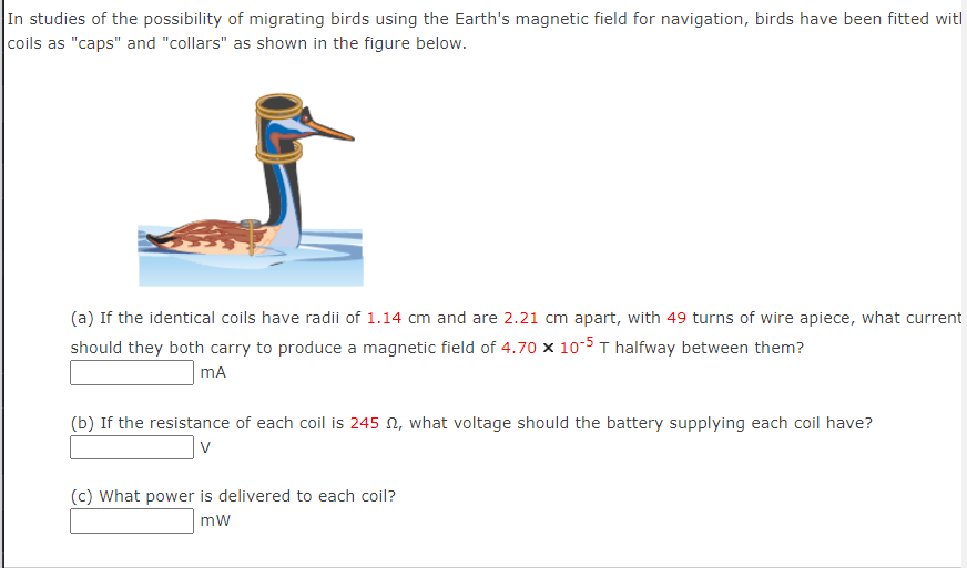 Solved In studies of the possibility of migrating birds | Chegg.com