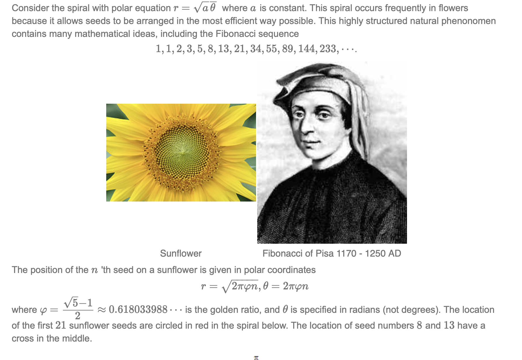 Solved Consider the spiral with polar equation r=aθˉ where a | Chegg.com