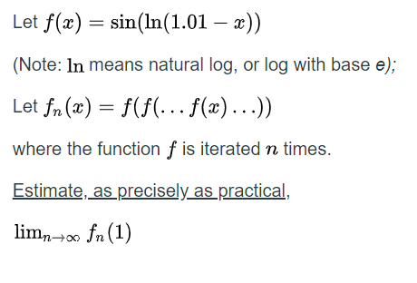 Solved Let f(x) = sin(ln(1.01 – x)) (Note: In means natural | Chegg.com