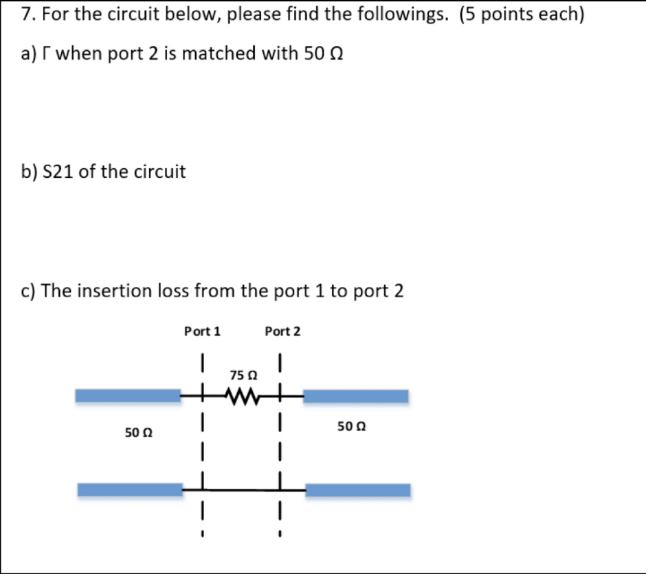 Solved For the circuit below, please find the followings. | Chegg.com