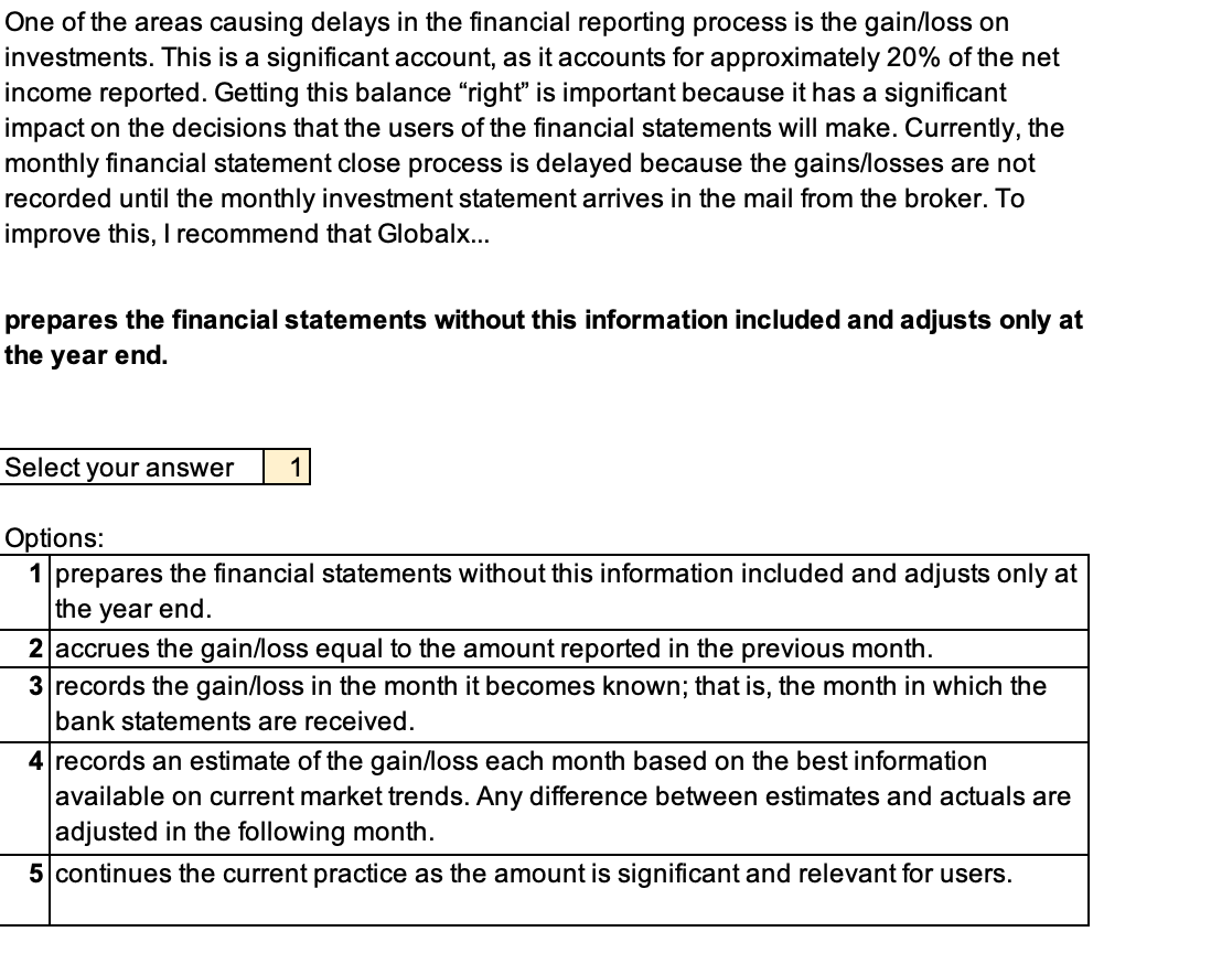 Annette Qupee is a senior accountant with Globalx, a | Chegg.com