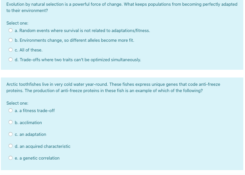 Solved Evolution by natural selection is a powerful force of | Chegg.com