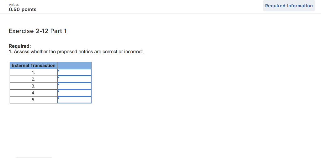 Solved value: 1.00 points Exercise 2-3 Analyze the impact of | Chegg.com