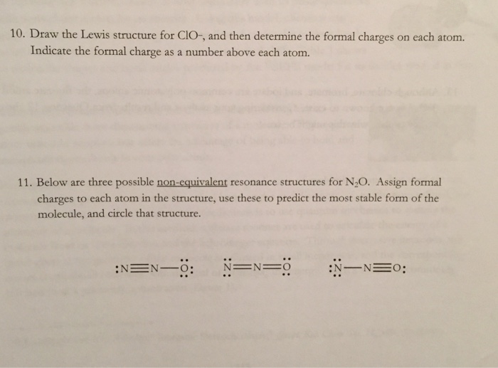 Solved Provide valid Lewis structures for the following | Chegg.com