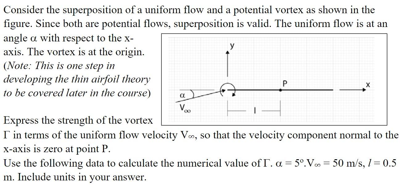 Solved у Consider the superposition of a uniform flow and a | Chegg.com
