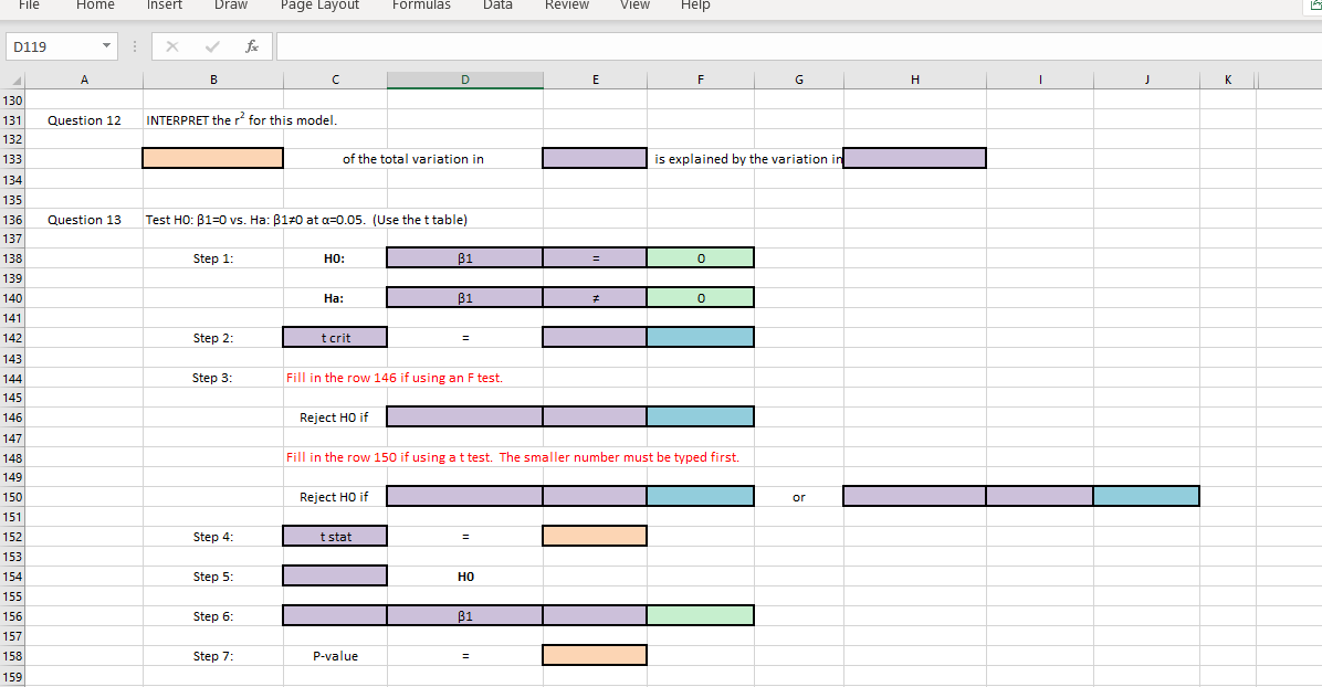Solved File Home Insert Draw Page Layout Formulas Data | Chegg.com