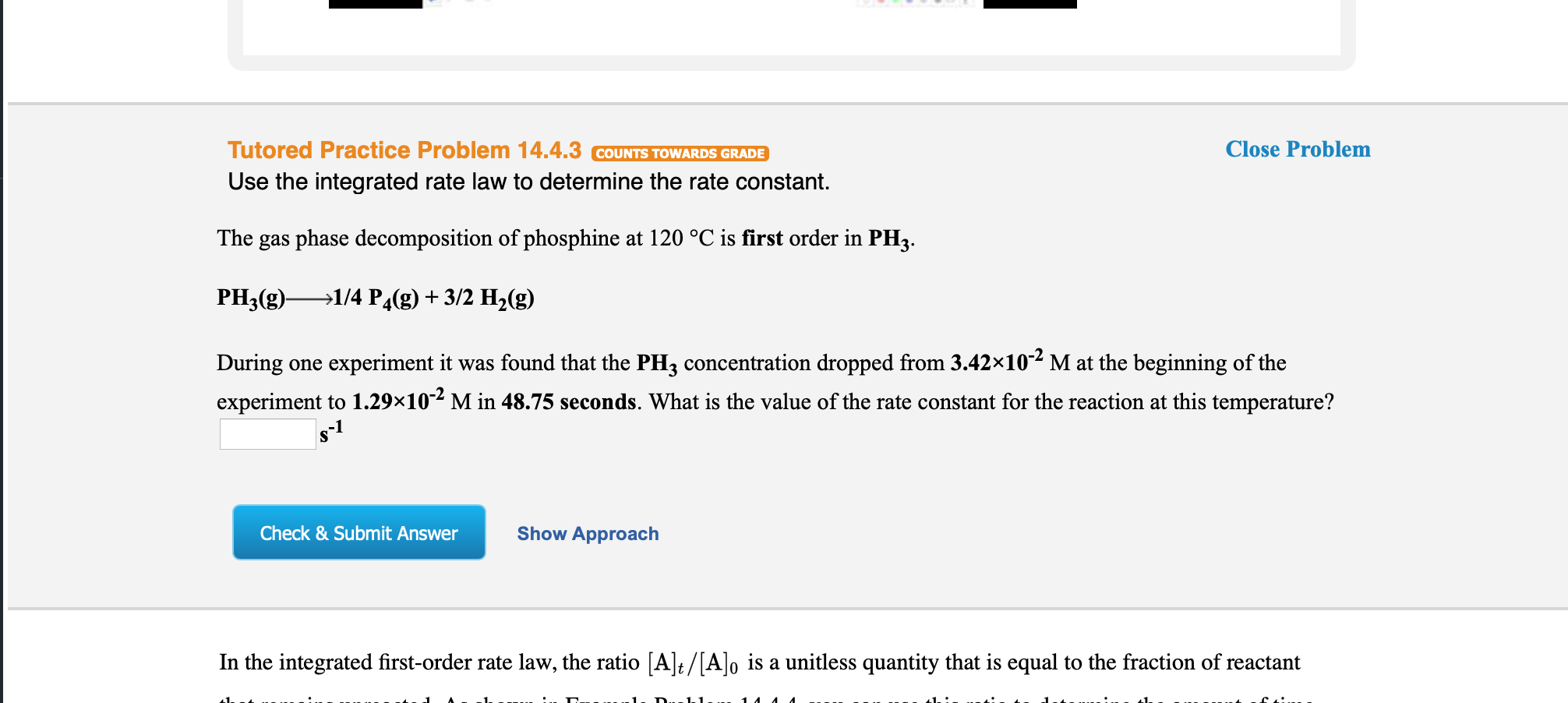 Solved Close Problem Tutored Practice Problem 14.4.3 COUNTS | Chegg.com