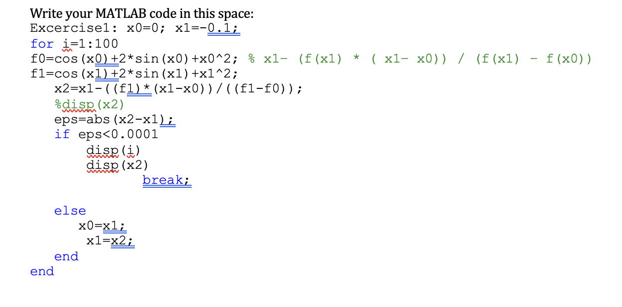 Solved Lab Report 3 Solution of Nonlinear Equations using | Chegg.com