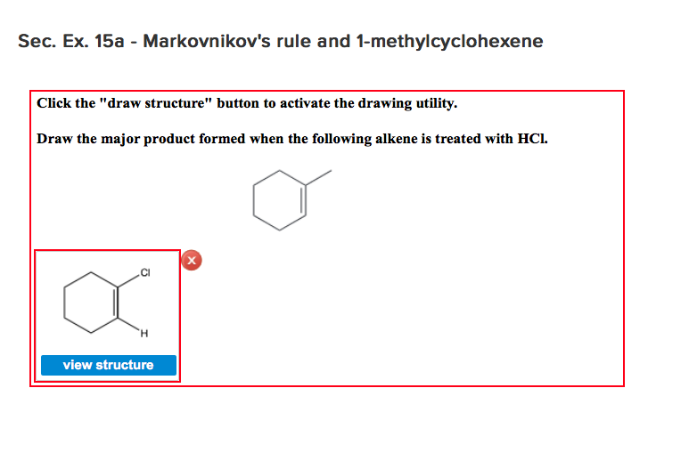 Solved Sec. Ex. 15a - Markovnikov's rule and | Chegg.com