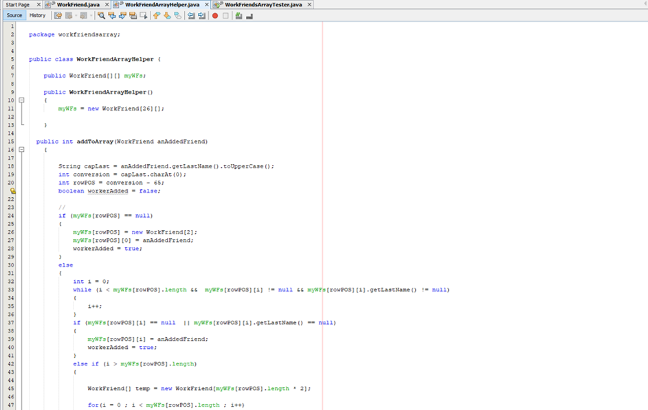 Solved There are 3 classes in this project: The WorkFriend | Chegg.com