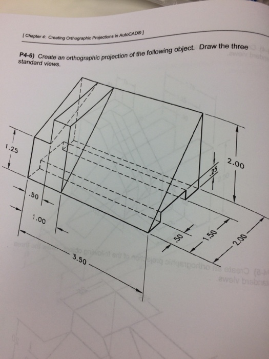 Solved I Chapter 4: Creating Orthographic Projections in | Chegg.com