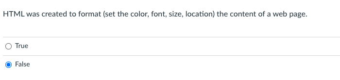 Solved HTML was created to format (set the color, font, | Chegg.com