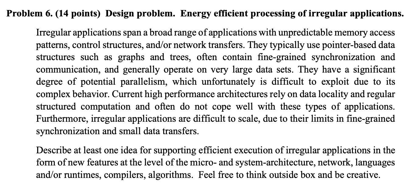 Solved Problem 6. (14 points) Design problem. Energy | Chegg.com