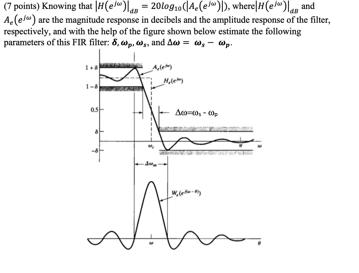 We wish to design a linear-phase FIR low-pass filter | Chegg.com