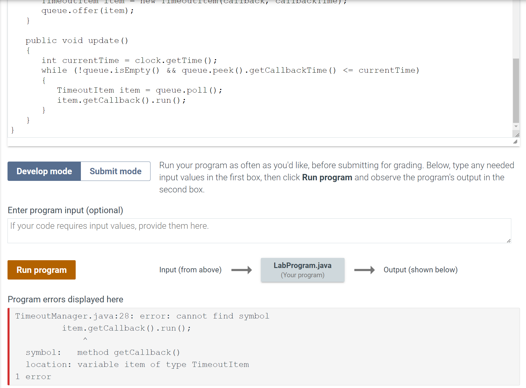 I am working on an assignment for class and I cannot | Chegg.com