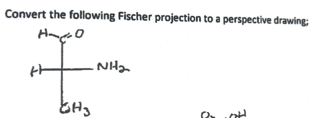 Solved Convert the following Fischer projection to a | Chegg.com