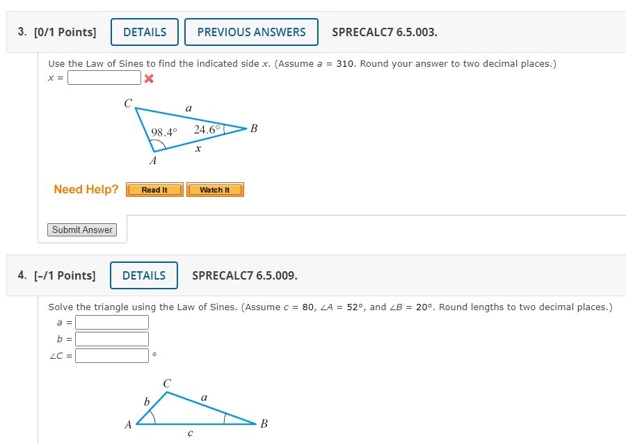 Solved 3. [0/1 Points] DETAILS PREVIOUS ANSWERS SPRECALC7 | Chegg.com