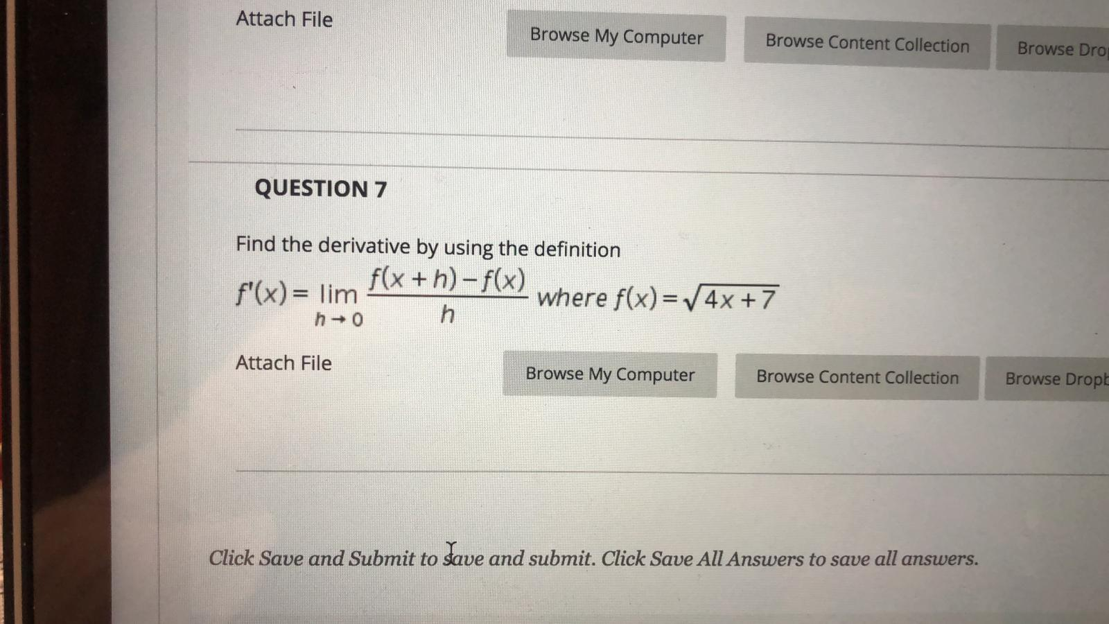 Solved Attach File Browse My Computer Browse Content | Chegg.com