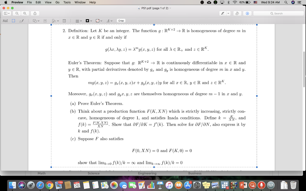 Preview File Edit View Go Tools Window Help PS1.pdf | Chegg.com