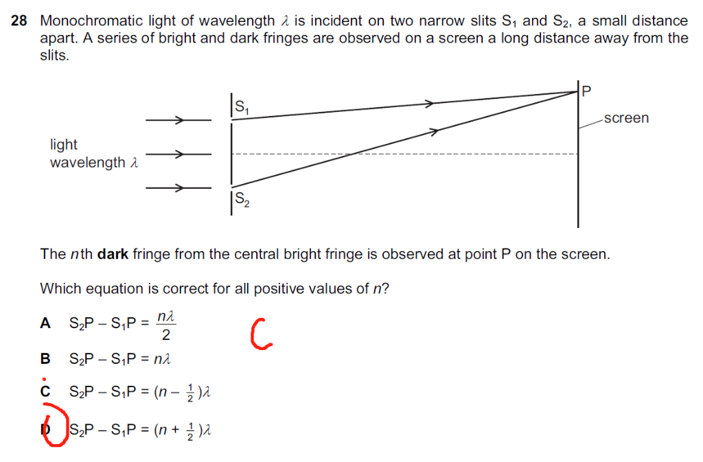 Solved 28 Monochromatic light of wavelength A is incident on | Chegg.com