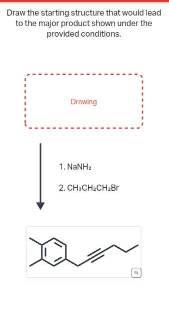 Solved Draw the starting structure that would lead to the | Chegg.com