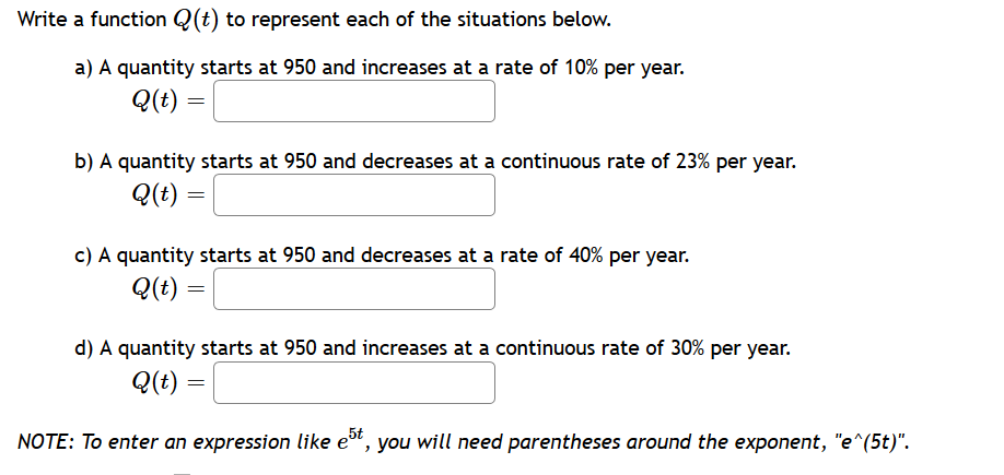 Solved Writing Exponential Equations An investment is | Chegg.com