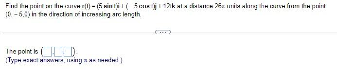 Solved Find the point on the curve | Chegg.com
