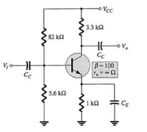 Solved a. Determine Re, and plot the Ac equivalent | Chegg.com
